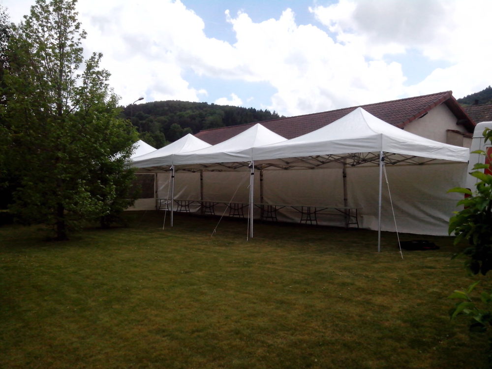 Chapiteau barnum pliant- 4m x 12m