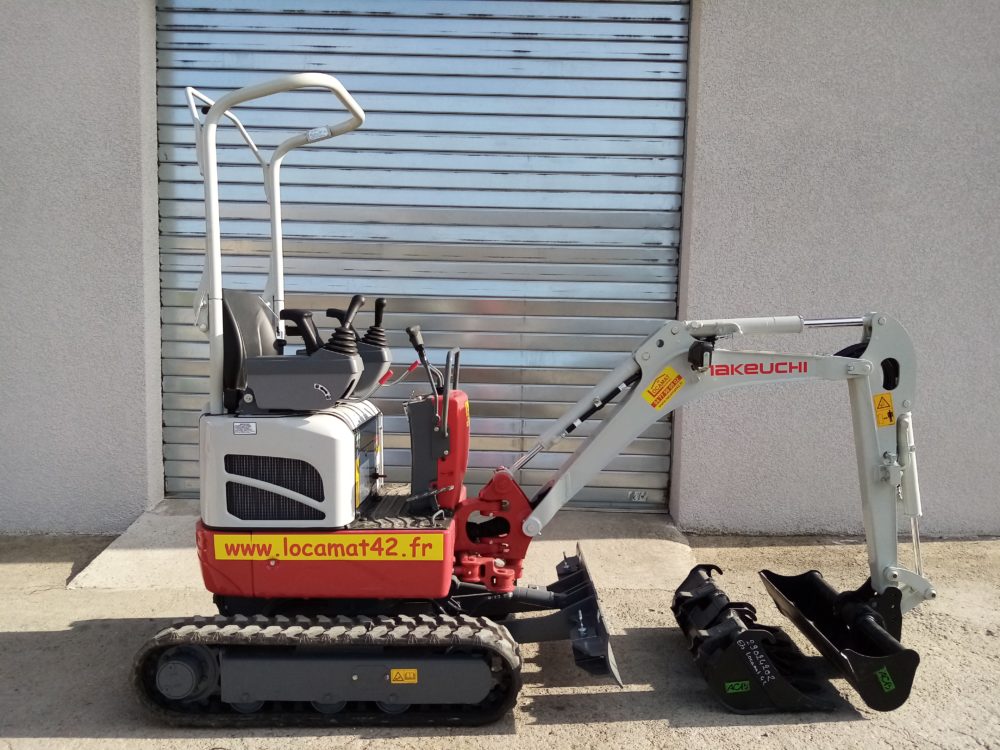 Mini pelle Micro pelle 1.1 T – 3 godets