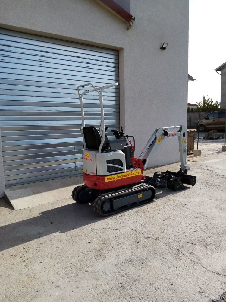 Mini pelle Micro pelle 1.1 T – 3 godets